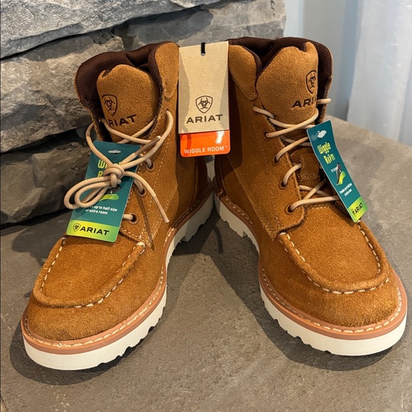 Ariat | Shoes | Ariat Rebar Lift Wheat Sude Lace Up Ankle Boot4lr ...